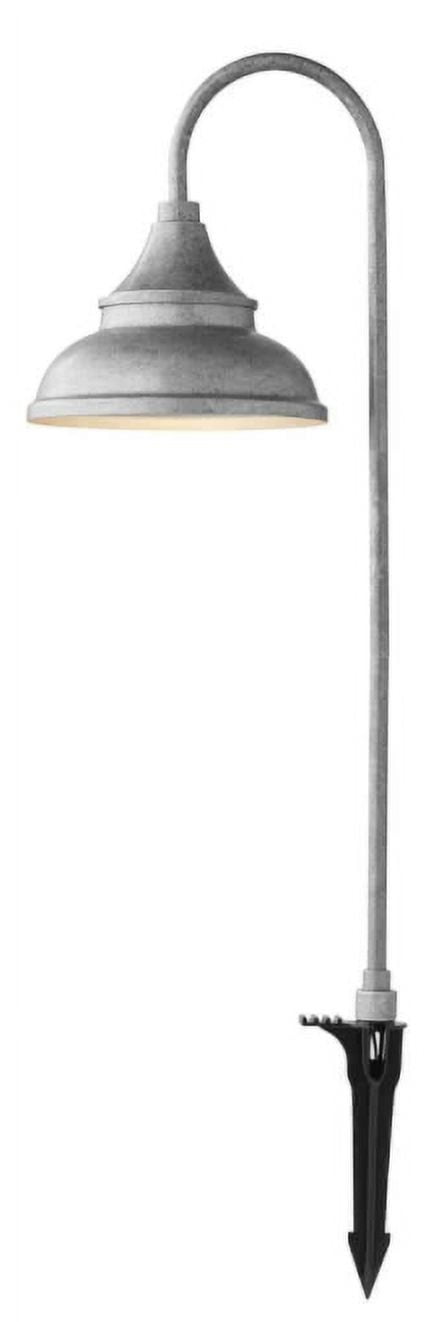 Low Voltage 100 Lumens Galvanized Outdoor Integrated LED Farmhouse Path ...