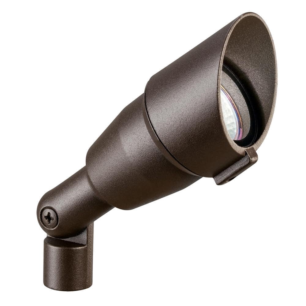 Low Voltage 7.5 in. Textured Architectural Bronze Hardwired Outdoor ...