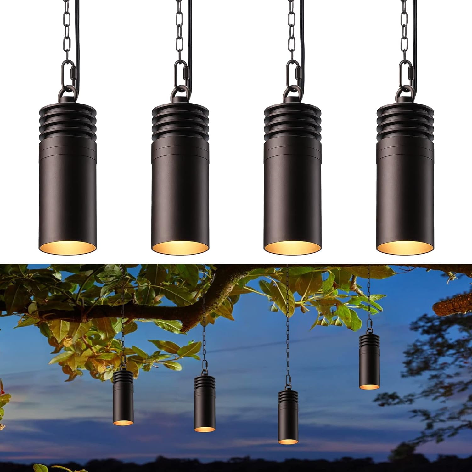 Low Voltage Hanging Landscape Lights, 12V Hanging Tree Lights, UL ...