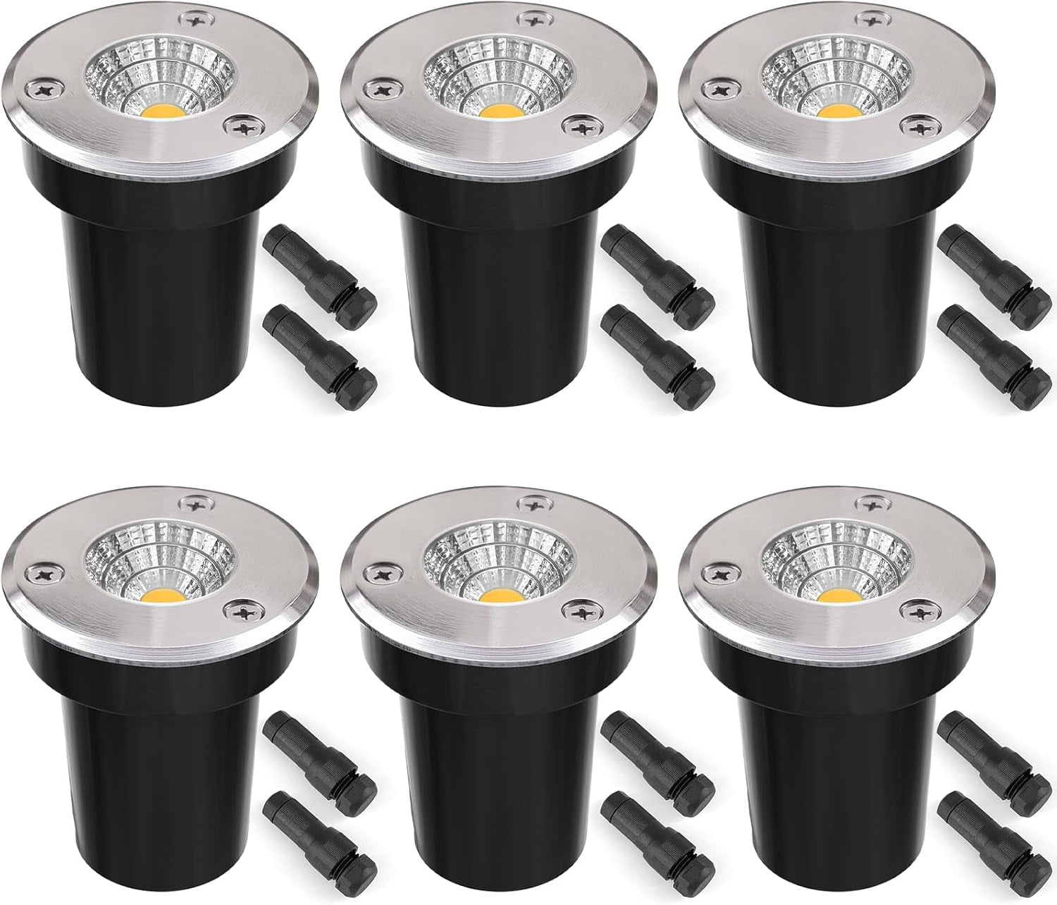 Low Voltage Landscape Lights LED Well Lights 3W 12V-24V In-Ground ...