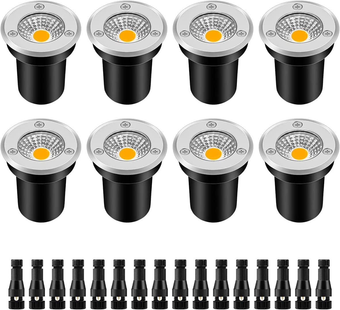 Low Voltage Landscape Lights LED Well Lights 3W 12V-24V in Ground Light ...
