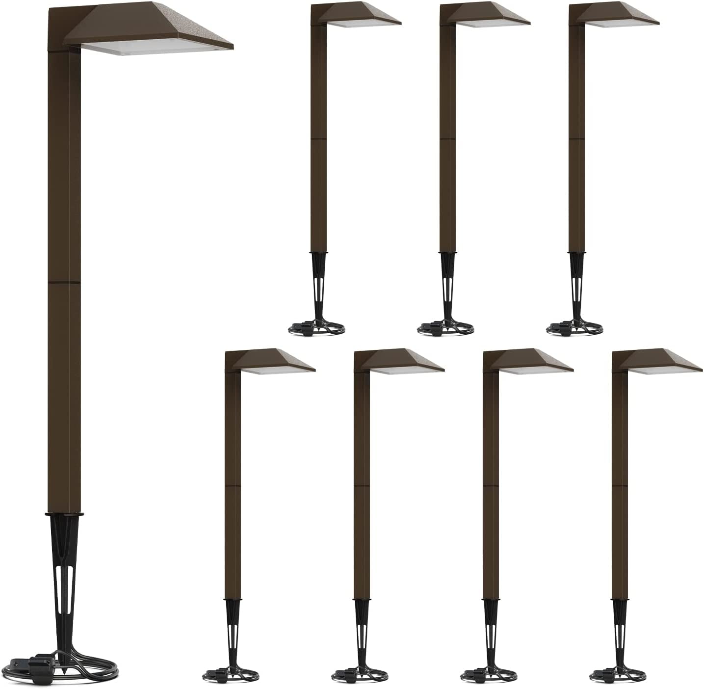 Low Voltage Landscape Path Lights 8PK Kit 0.6W LED Sidewalk Landscape ...