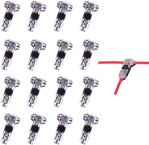 Low Wire Connector, Quick Solderless Wire Splice Connector, 16 T Tap ...