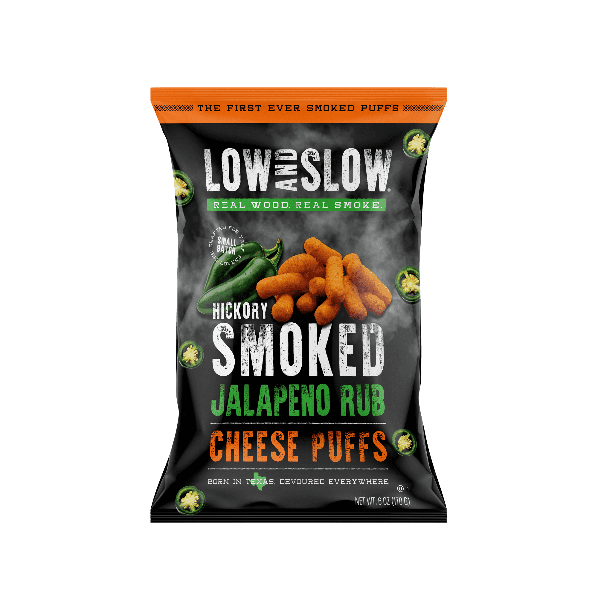 Low and Slow Hickory Smoked 6 oz. Jalapeno Cheese Puffs - Walmart.com
