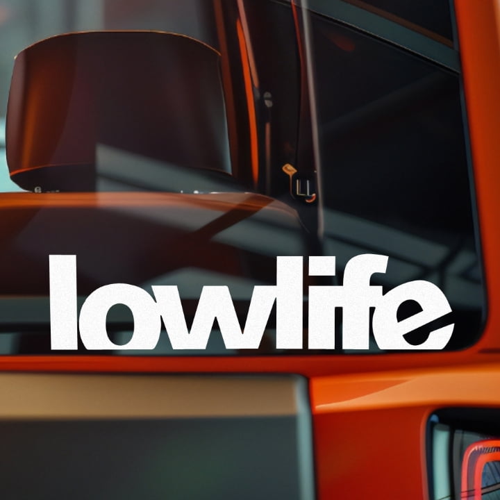 Low life Low rider Vinyl Decal Sticker Bumper Window Laptop 8x2" White ...