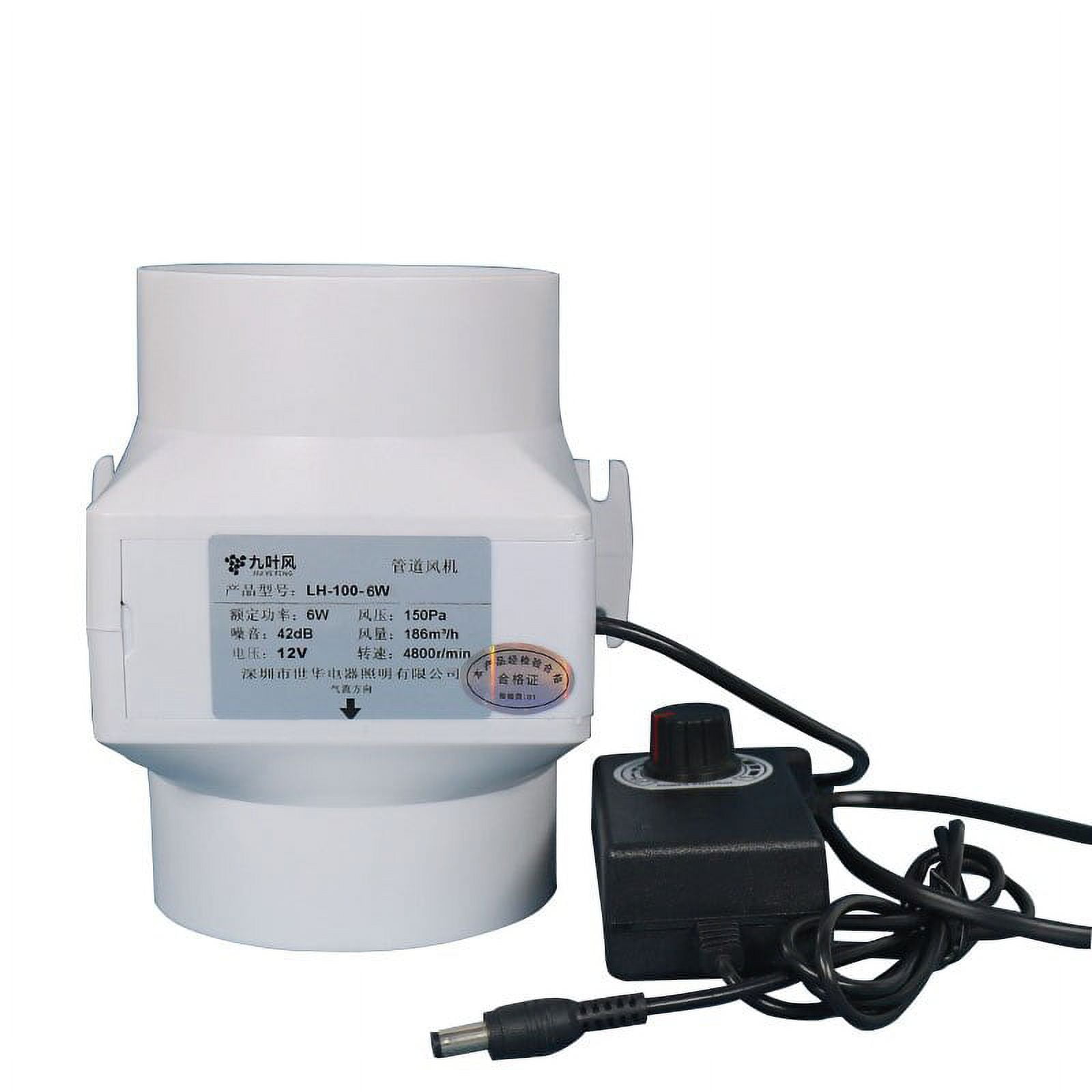 Low noise extractor fan nine-blade duct fan hydroponic air blower ...