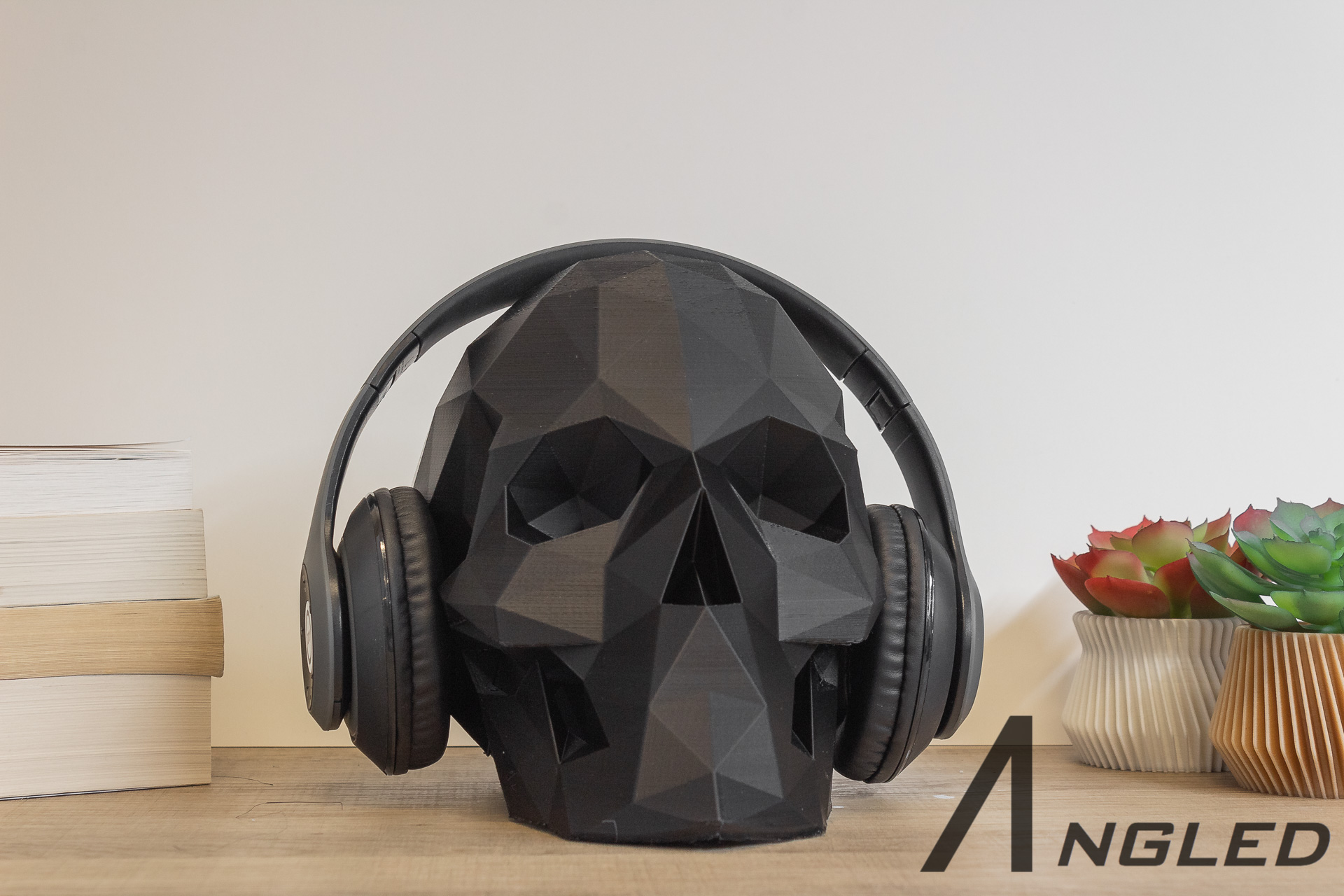 Low poly Skull Headphone Stand - Walmart.com