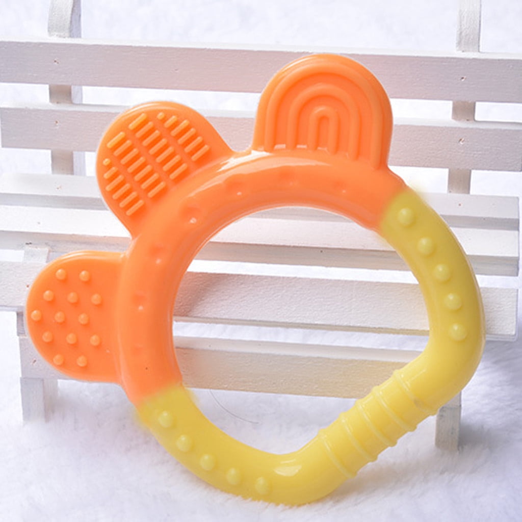 LowProfile Baby Care Teething Toys Soft Silicone Fruit Teether Holder ...