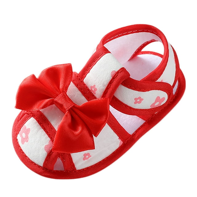 LowProfile Baby Sandals Girls Soft Walkers Bow Princess Cute Bowknot Flat Walkers Shoes ...