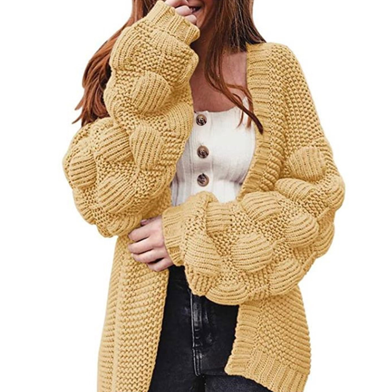 LowProfile Cardigan Sweaters for Women Plus Size Long Sleeve Casual ...