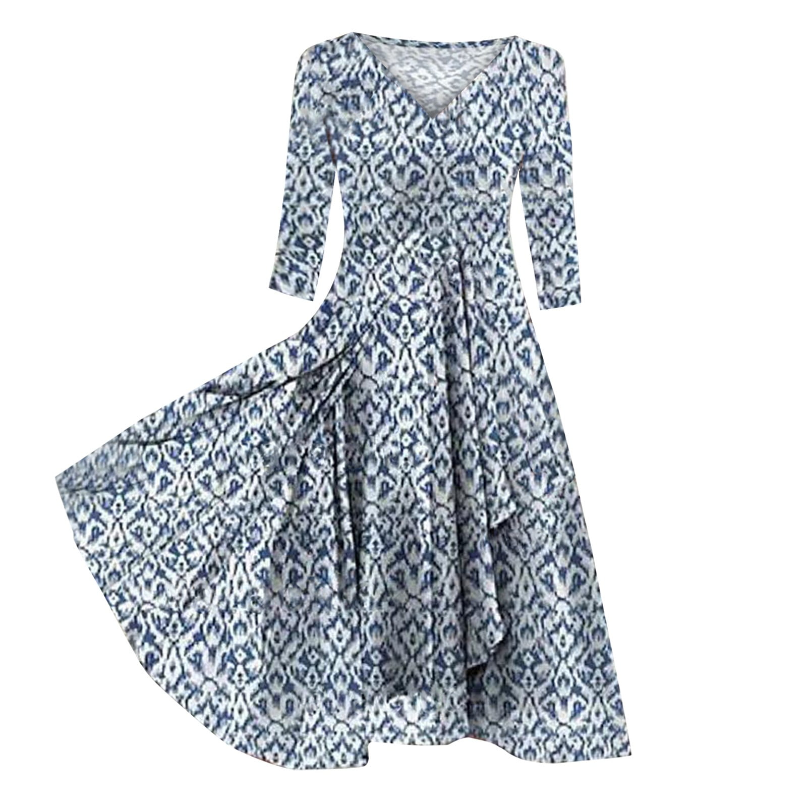 LowProfile Dresses for Women Casual Winter Fall Plus Size Long Sleeve V ...
