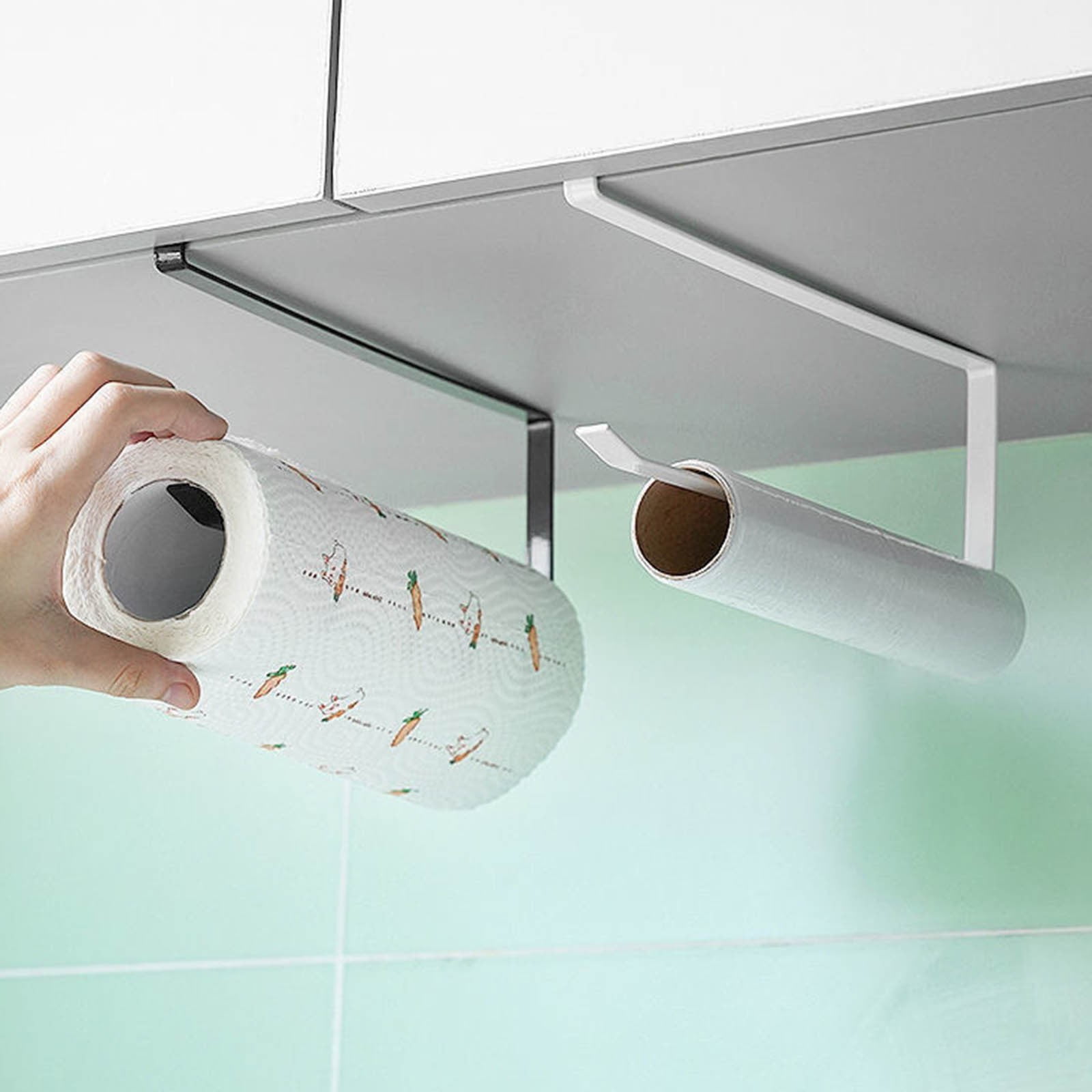 LowProfile Mini Hooks for Hanging Paper Towel Rack Stainless Steel ...