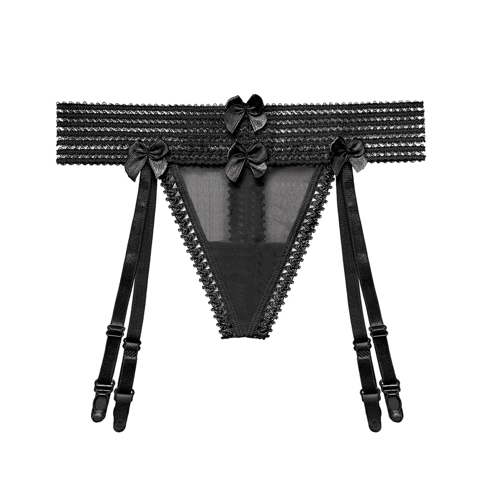Lowprofile Underwear Women Bikini Thongs Lace Thong Ladie Garter Belt