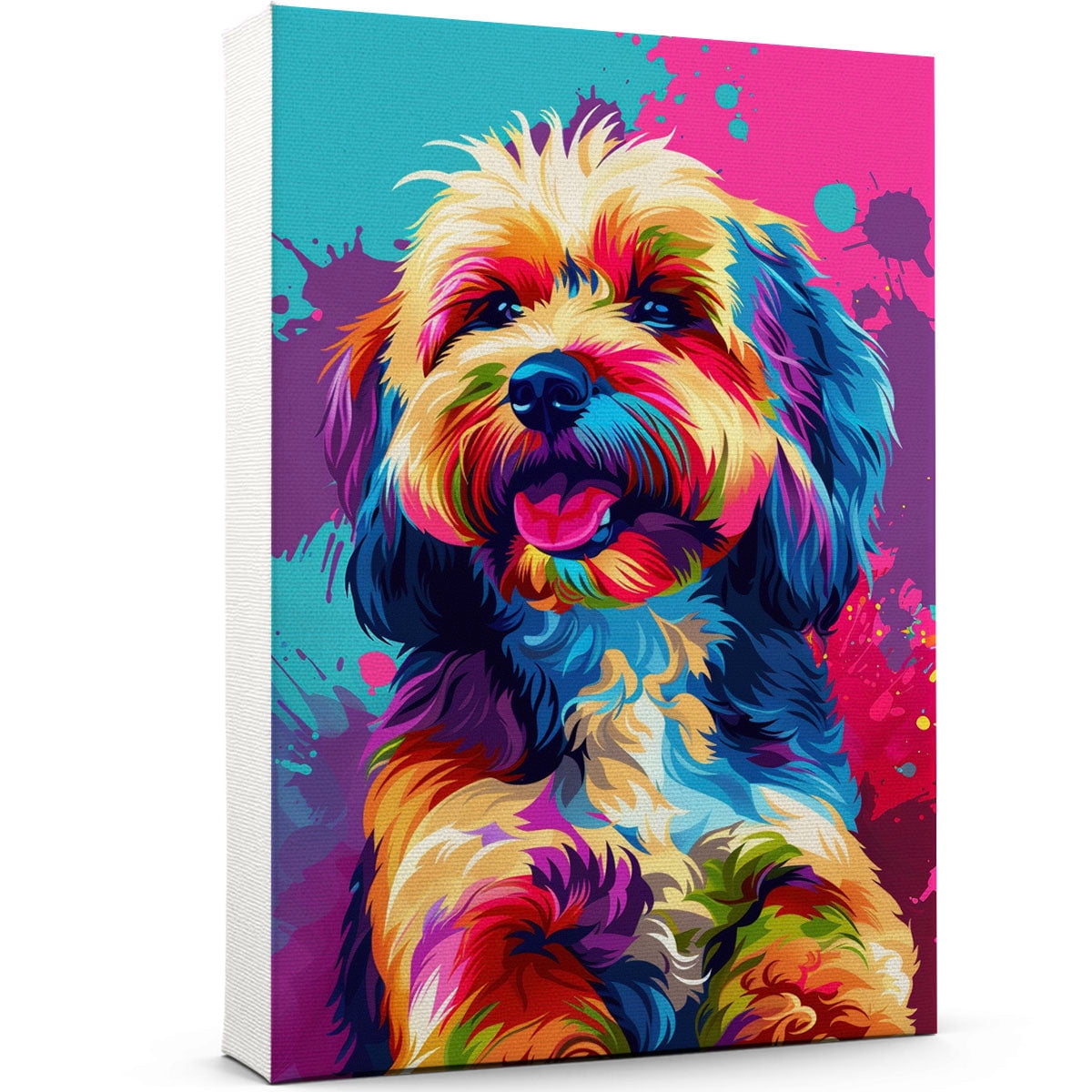 Lowchen Dog Canvas Wall Art Poster Prints Colorful Pop Animal Art Wall ...