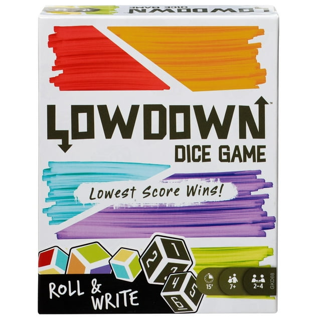 Lowdown Roll and Write Dice Game for Kids, Adults and Family Night with ...