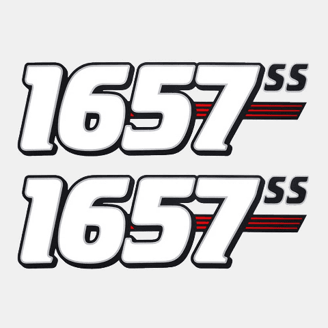 Lowe Boat Decal 181700 | Black / White / Red 11 1/2 Inch (PAIR ...