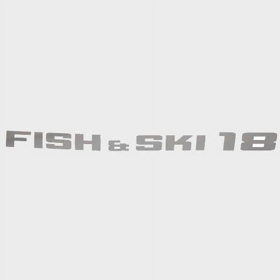 Lowe Boat Decal 2354063 | 18 Fish and Ski 20 1/2 Inch Metallic Silver ...