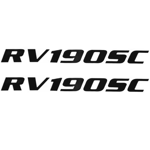 Lowe Boat Decal Sticker RV190SC | Black Vinyl (Pair) - Walmart.com