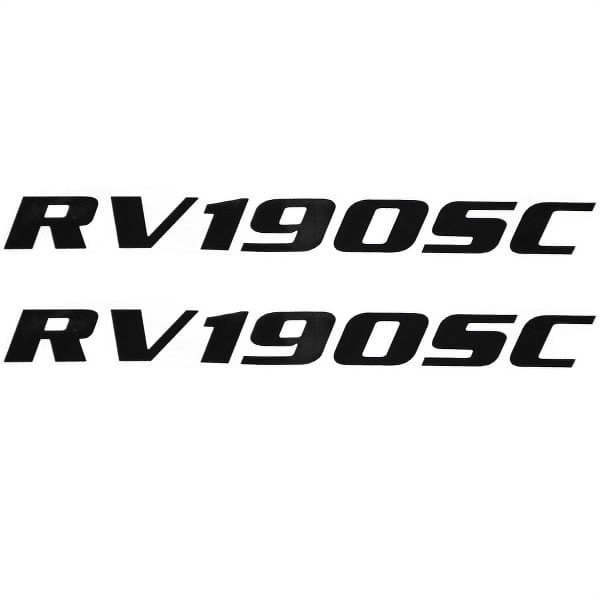 Lowe Boat Decal Sticker RV190SC | Black Vinyl (Pair) - Walmart.com