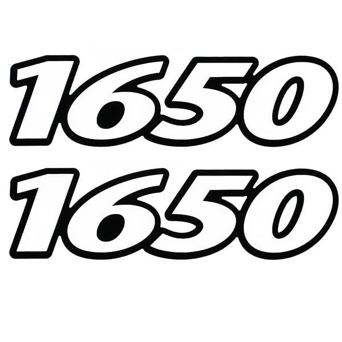 Lowe Boat Emblem Decal Sticker | 1650 Black White (Set of 2) - Walmart.com