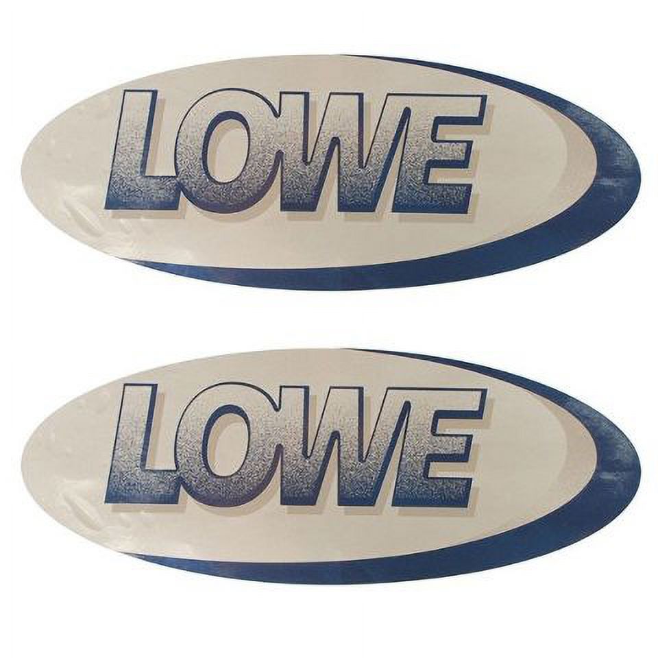 Lowe Boat Emblem Decal Stickers | 17 1/2 W x 7 1/8 H Inch (Pair ...