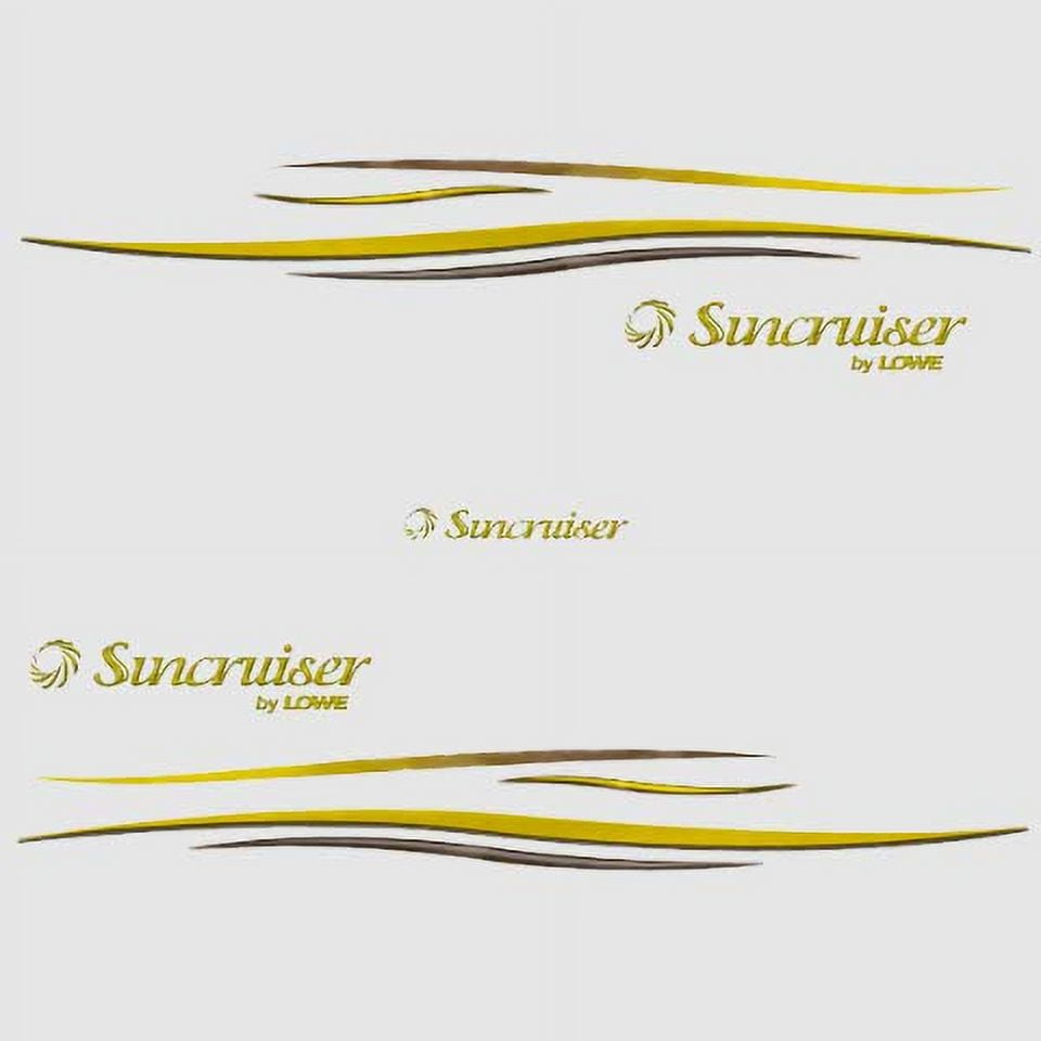 Lowe Boat Graphic Decals 1846918 | Suncruiser Yellow Stickers (Kit ...