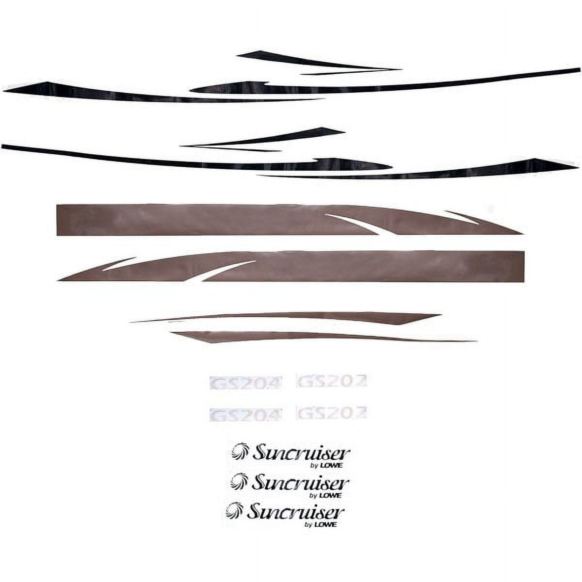 Lowe Boat Graphic Decals 2007542 | Suncruiser Black Brown (Set Of 13 ...