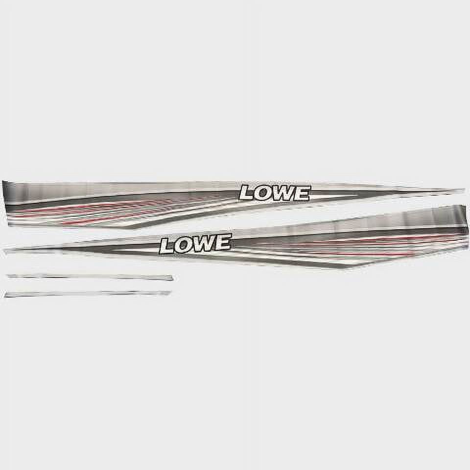 Lowe Boat Graphic Decals 2363336 | Stinger Gray Red Stickers (Set of 4 ...