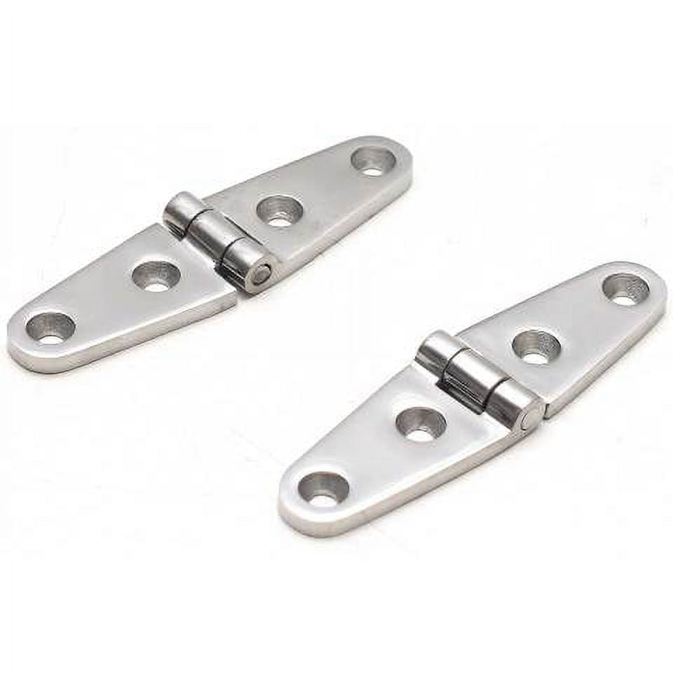Lowe Boat Hatch Hinges 2146380 | 4 x 1 Inch Stainless (Pair) - Walmart.com