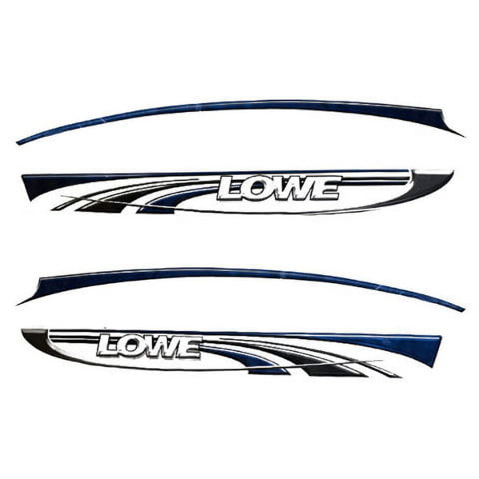Lowe Boat Main Hull Stickers Decal Set 1945929 | Deep Vee Blue White ...