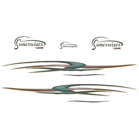 Lowe Boat Main Hull Decal 625517 | Suncruiser Green Gold (Set Of 7 ...