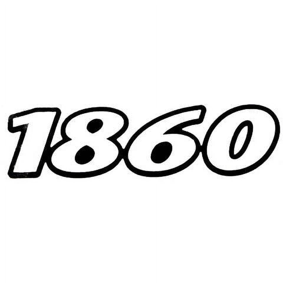 Lowe Boat Decal 1869112 | 1860 Model White Black Sticker - Walmart.com