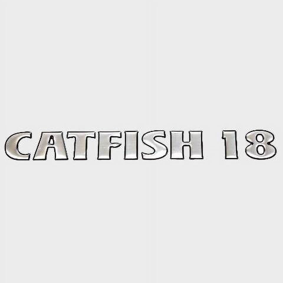 Lowe Boat Raised Decal Sticker 2264333 | Catfish 18 Silver Black ...
