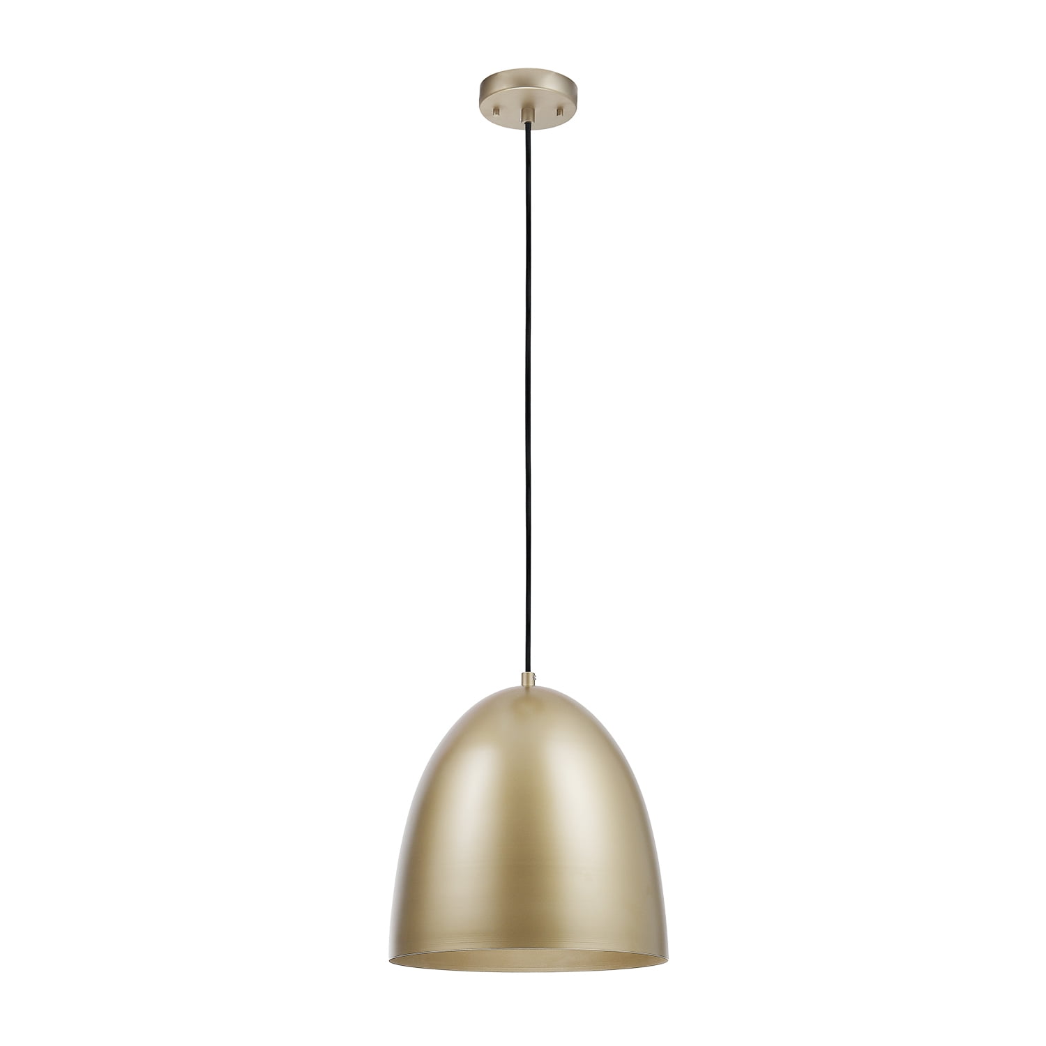 Lowell 1-Light Gold Finish Pendant Light with CEC Title 20 LED Bulb ...