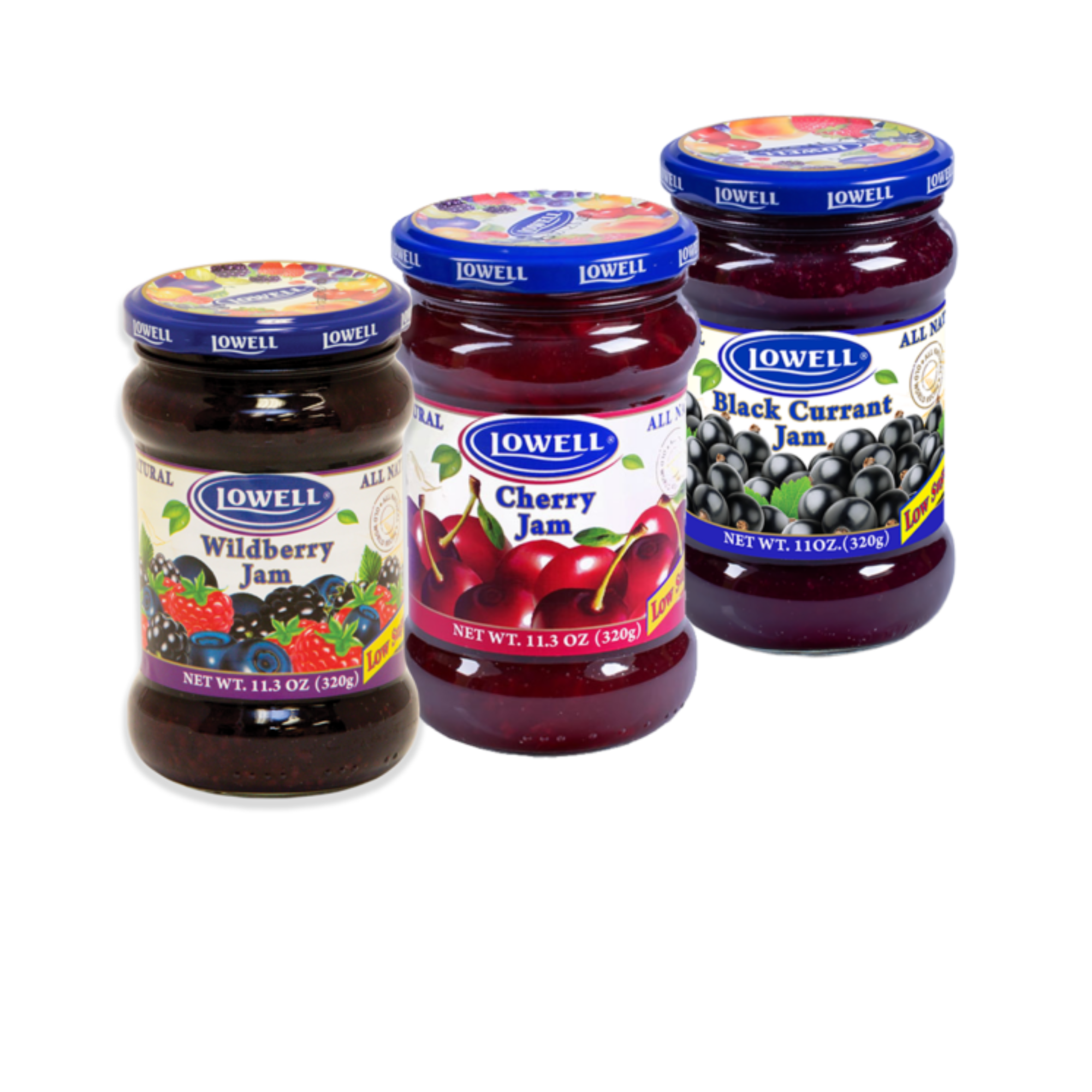 Lowell Cherry / Wild Berry / Black Currant Jam Pack of 3 - Walmart.com