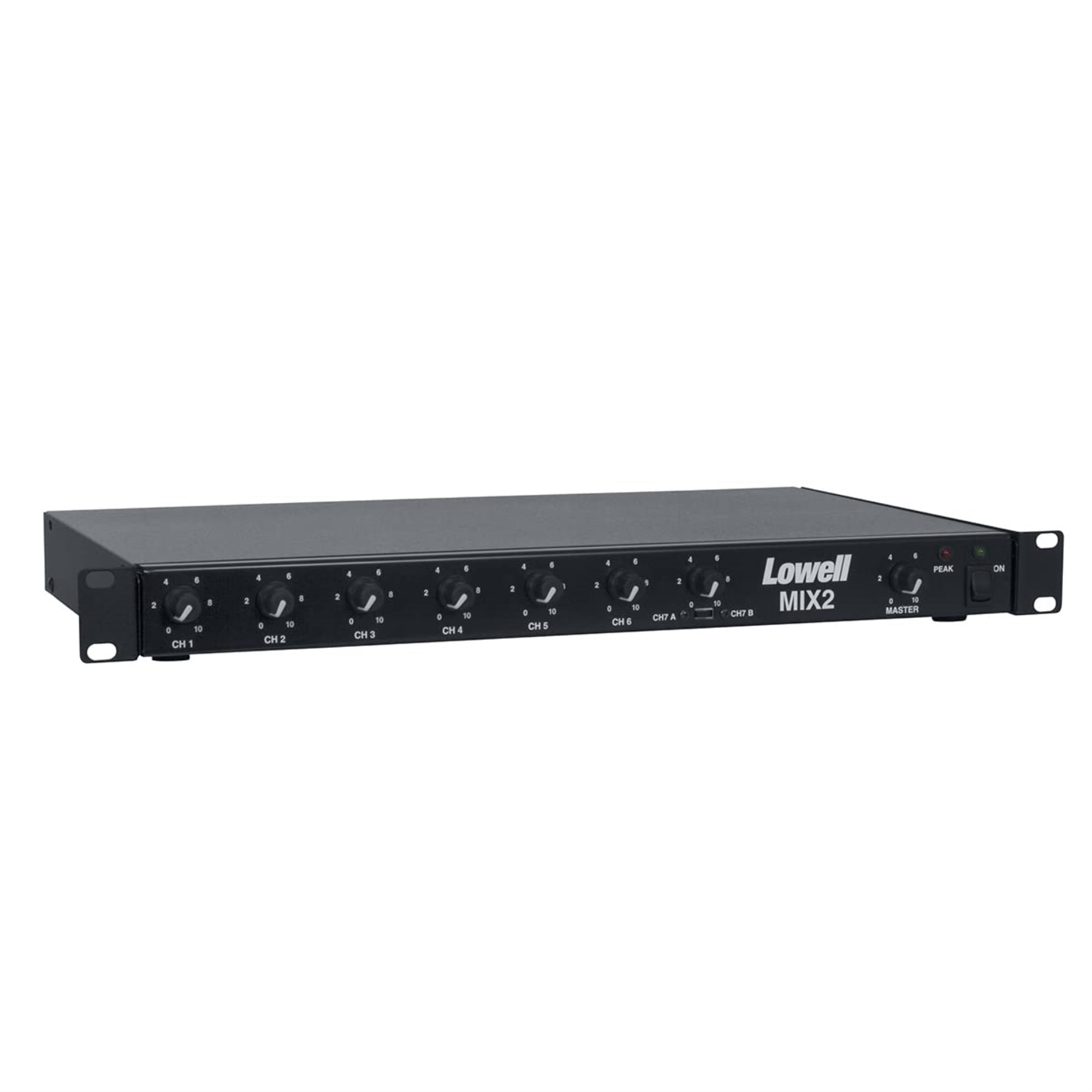 Lowell MIX2 Mixer with Preamplifier; Includes Rackmount Brackets; 6 ...