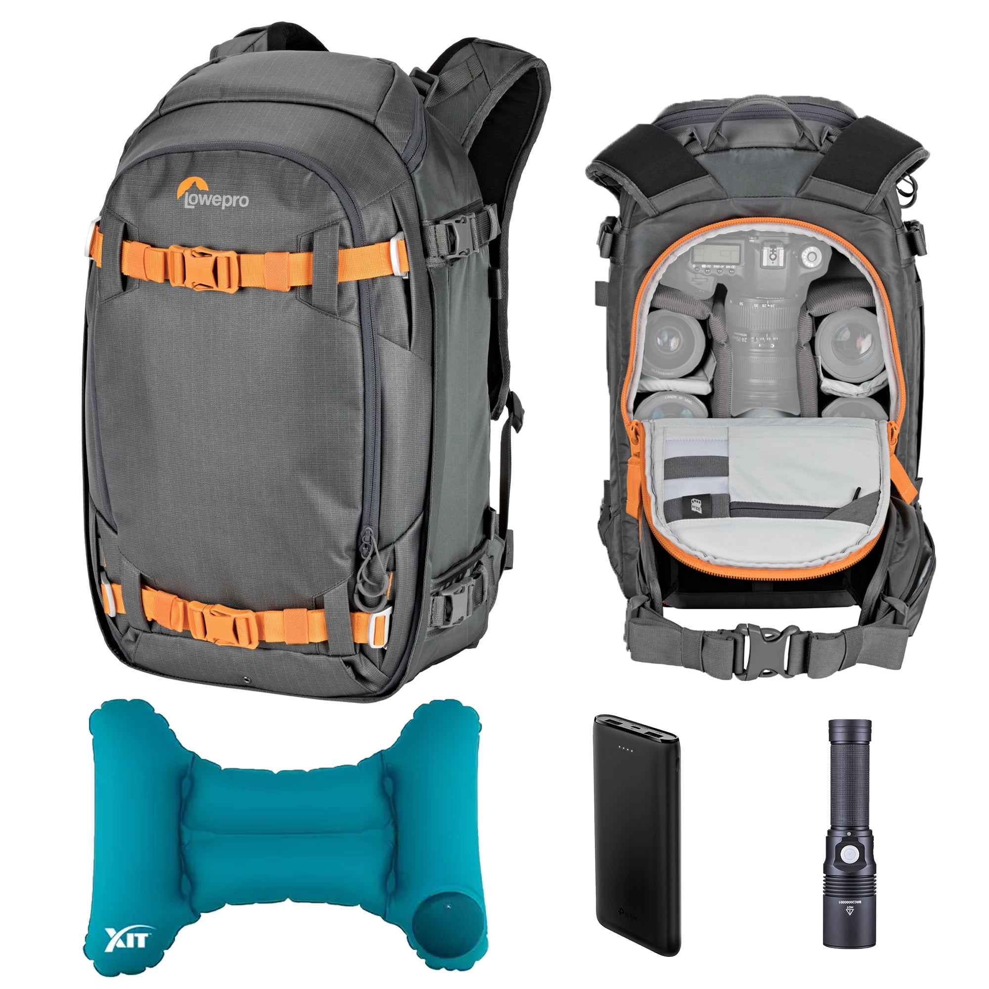 Lowepro Whistler Backpack 350 AW II (Gray) with 6Ave Travel Pack ...