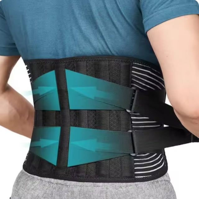 Lower Back Brace Lumbar Support Belt Adjustable Double Pull Breathable ...
