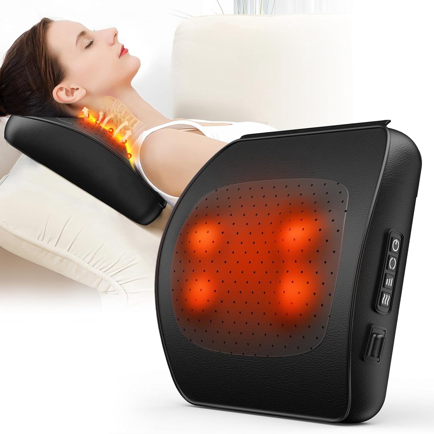 Lower Back Massager with Heat, Back & Neck Massager for Pain Relief ...