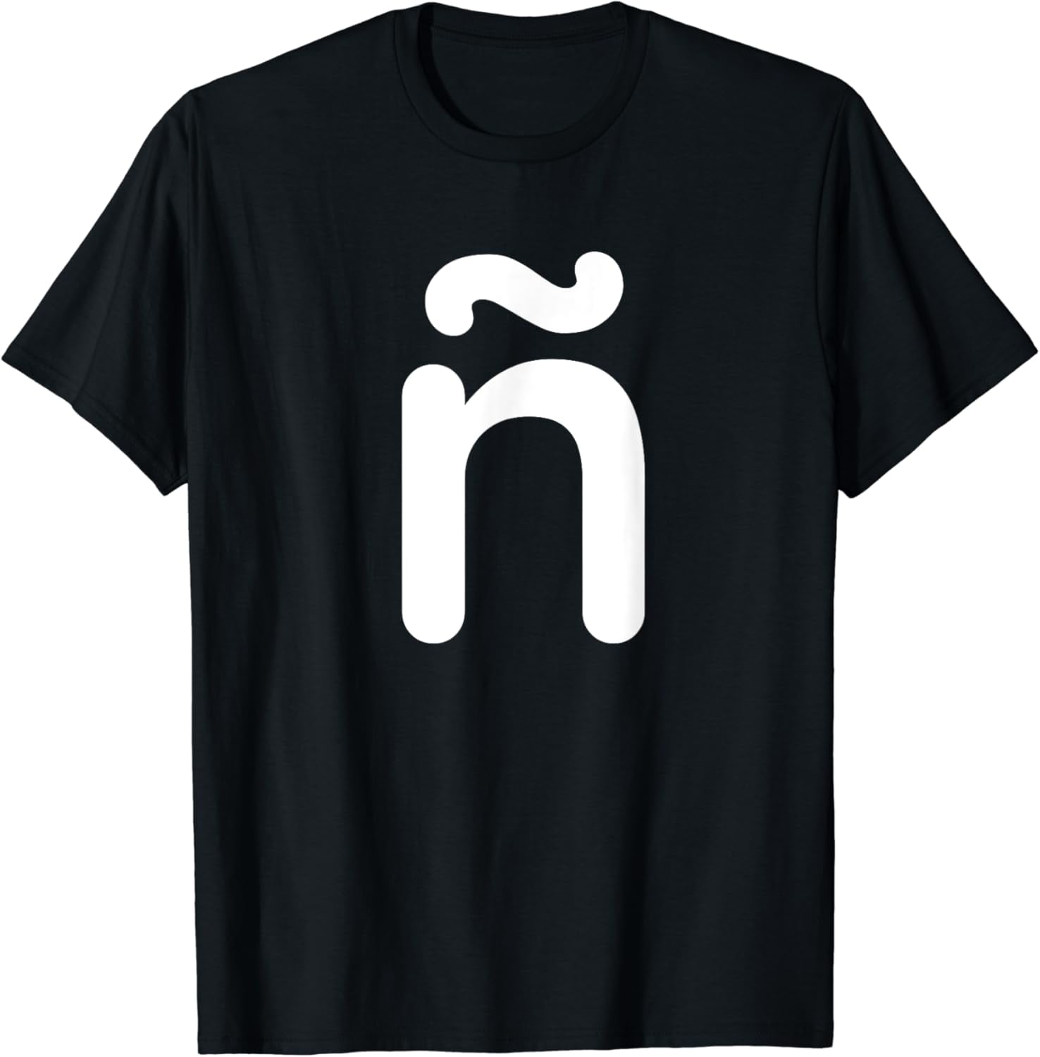 Lower-Case Letter N with Tilde (Virgulilla) Spanish Alphabet T-Shirt ...