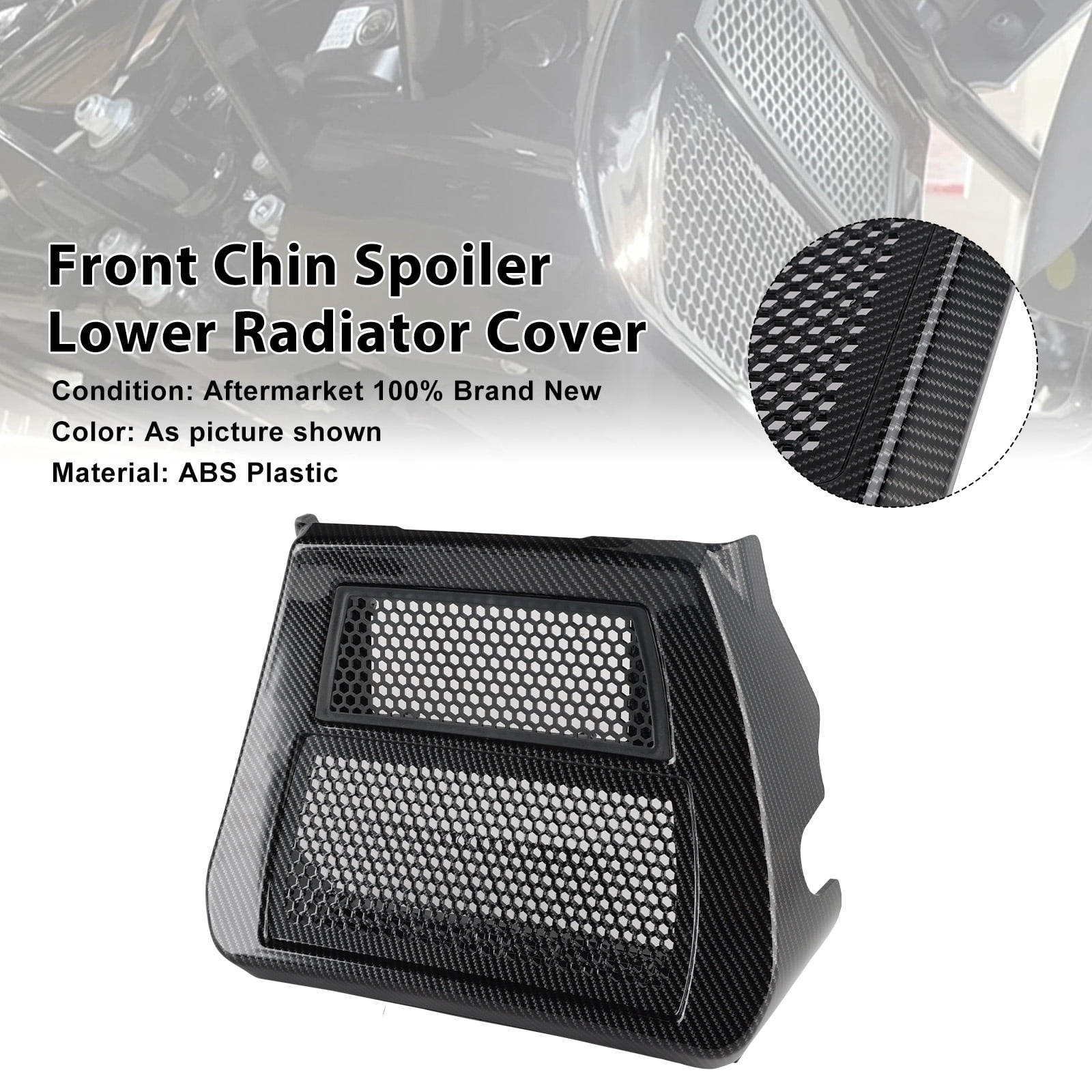 Lower Chin Spoilers Radiator Guard Cover For CVO Street Glide FLHXSE 23 ...