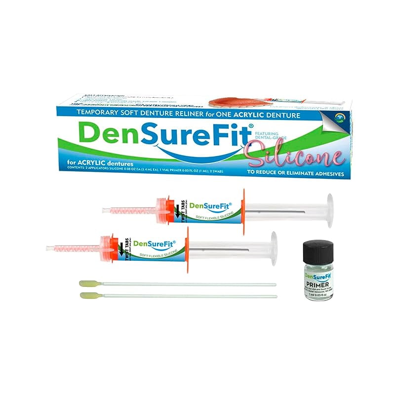 Lower Denture Reline Kit, Soft Silicone Denture Reliner Repair and Care ...