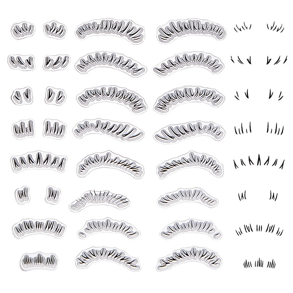 Lower Eyelash Stamp Silicone Eyelash Stamps Lower Lash Clear Stamp ...