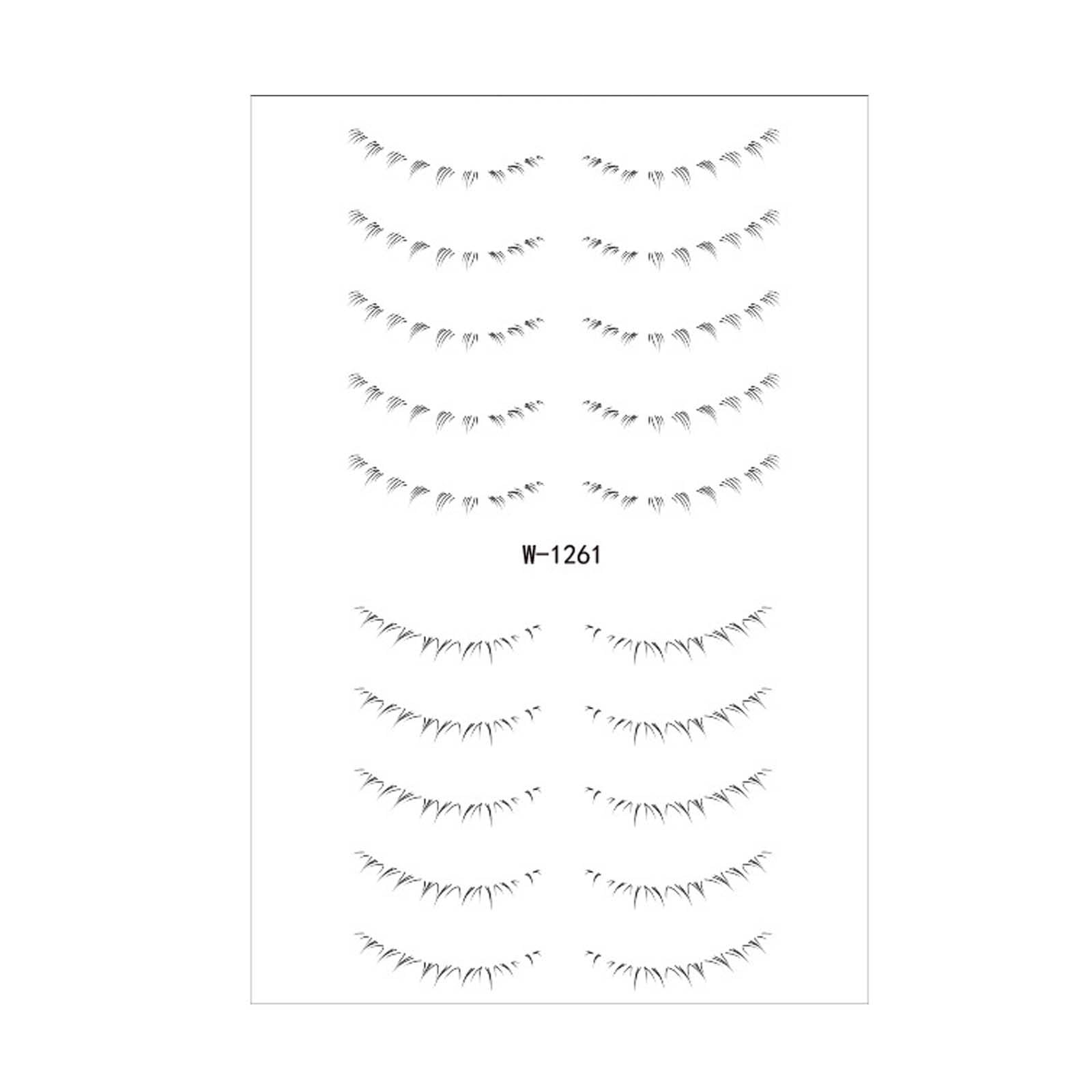 Lower Eyelash Stickers Eyelash Extension Strips, Waterproof, Easy to ...