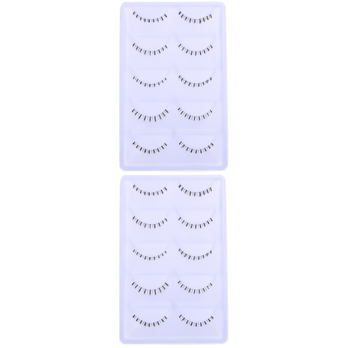 Lower Eyelashes 20 Pairs False Bottom Strip Fake Transparent Stem ...