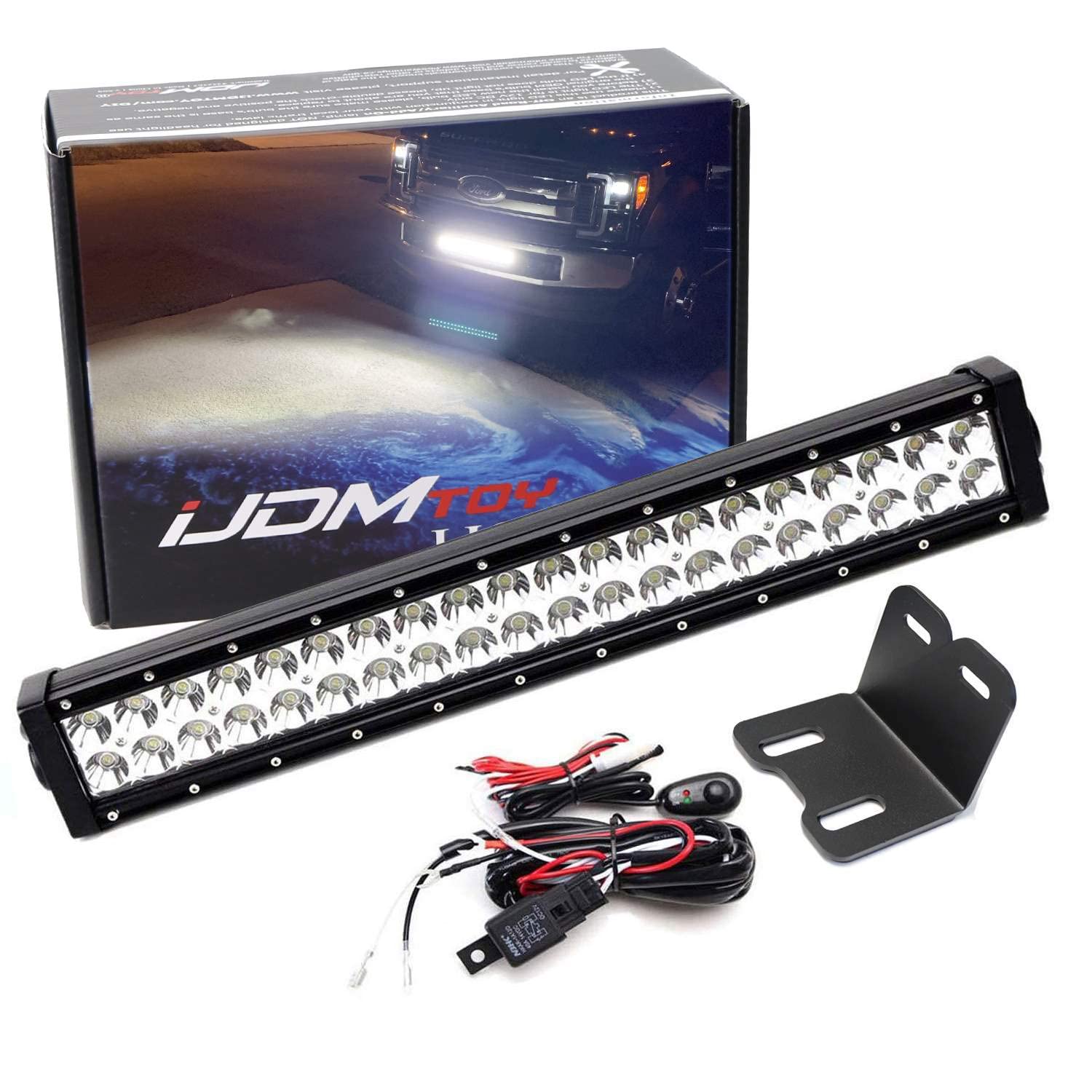 Lower Grille Mount 20-Inch LED Light Bar Kit Fit Ford 2017-2019 Pre-LCI ...
