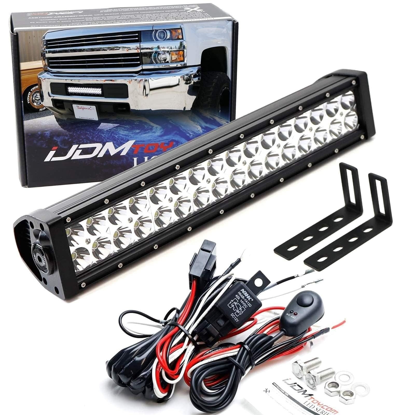 Lower Grille Mount LED Light Bar For 2015-19 Chevy Silverado 2500 3500 ...