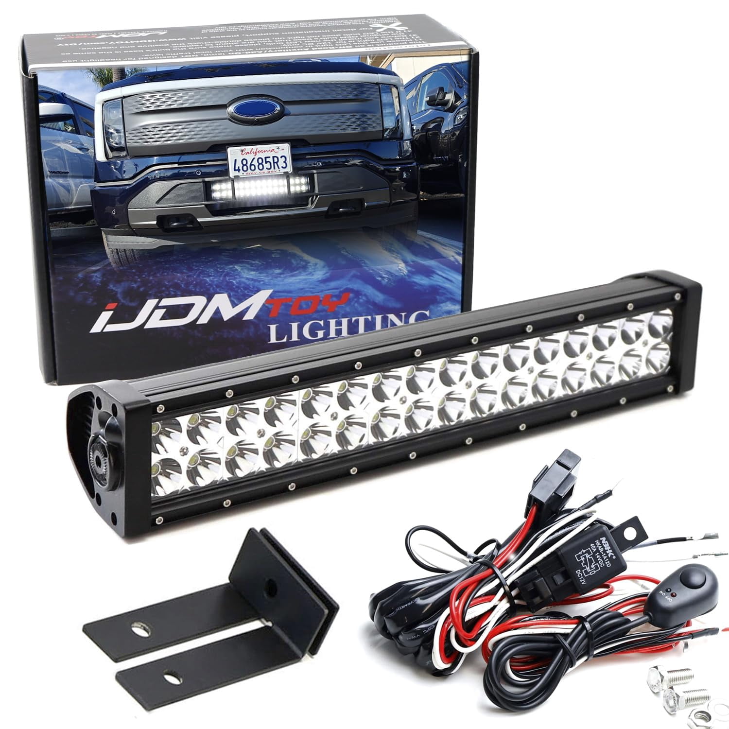 Lower Grille Mount LED Light Bar For 2021-up Ford F150 & Lightning ...