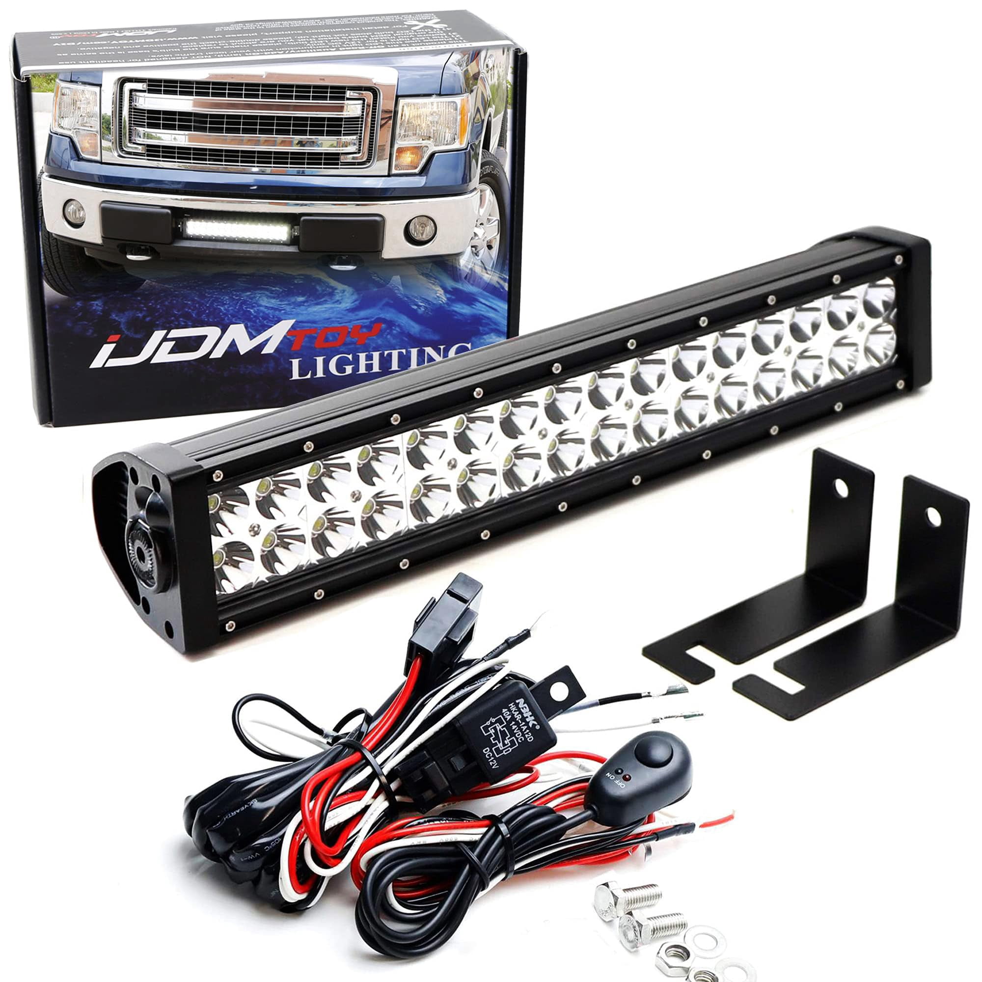 Lower Grille Mount LED Light Bar Kit For 2009-14 Ford F-150 or Raptor ...