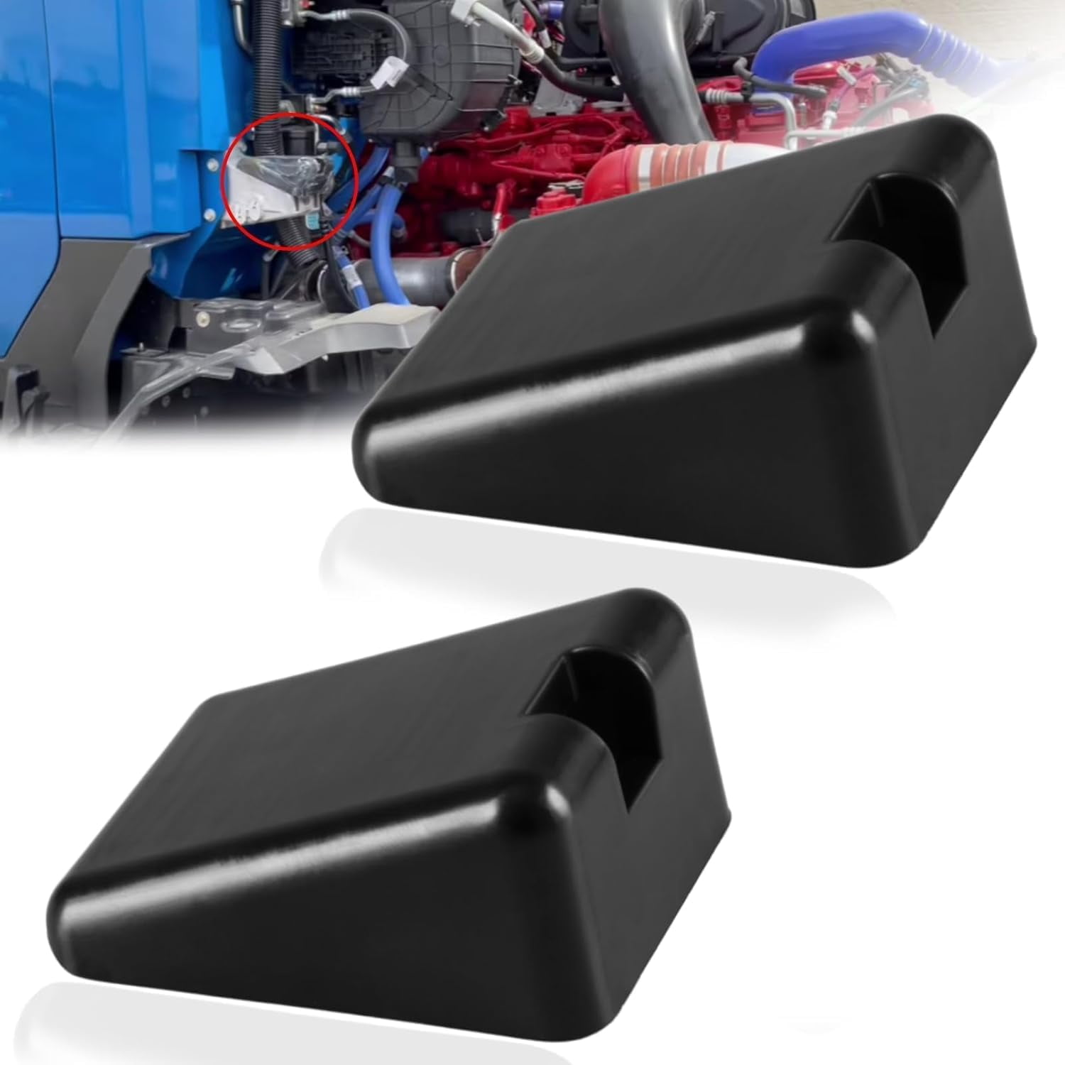 Lower Left & Right Hood Bumper Support Bushings Compatible with ...